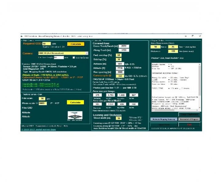 GSD Calculator Archive – aerial-survey-base.com